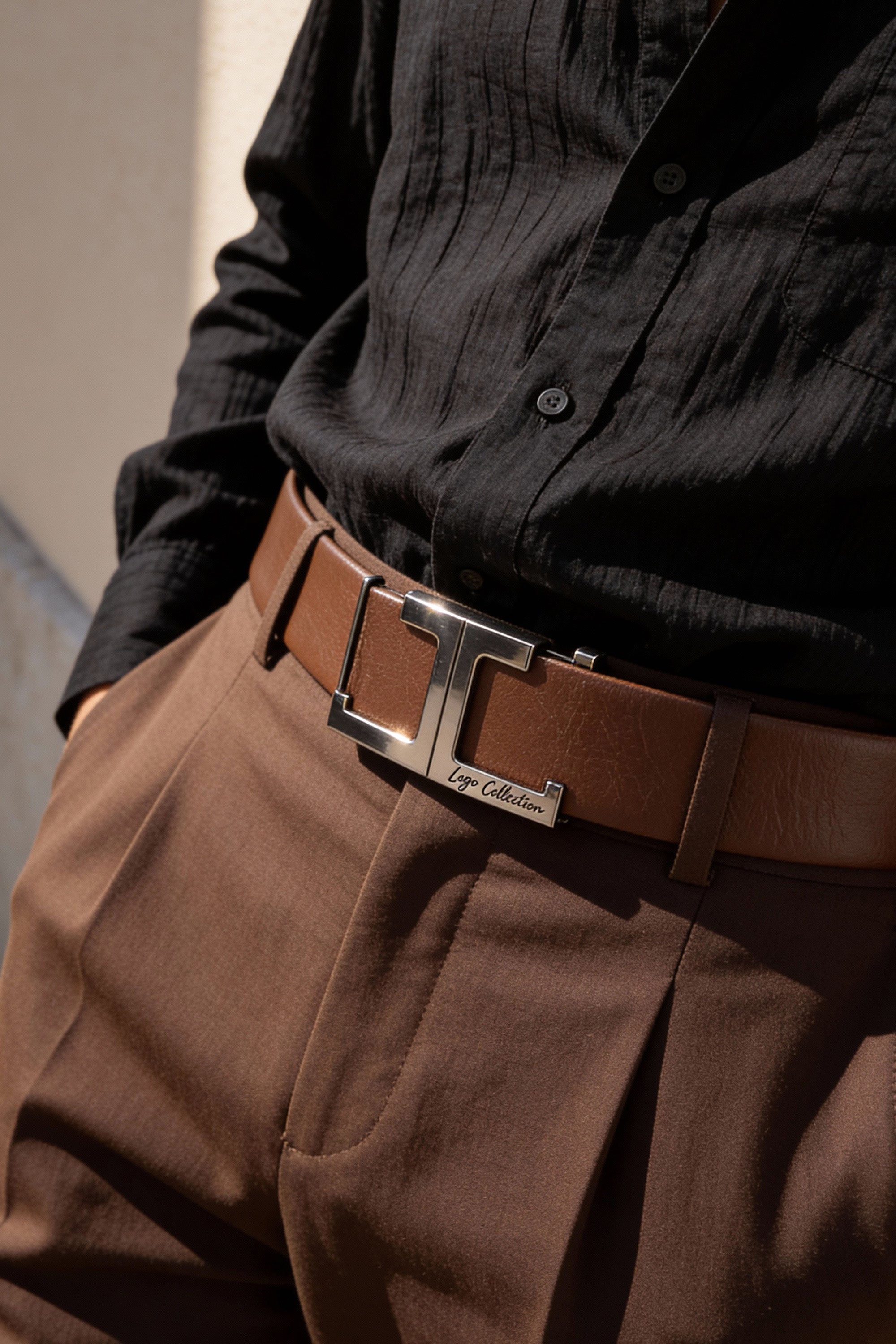 LEATHER BELT A1353 BRA – LOGO | OPIA